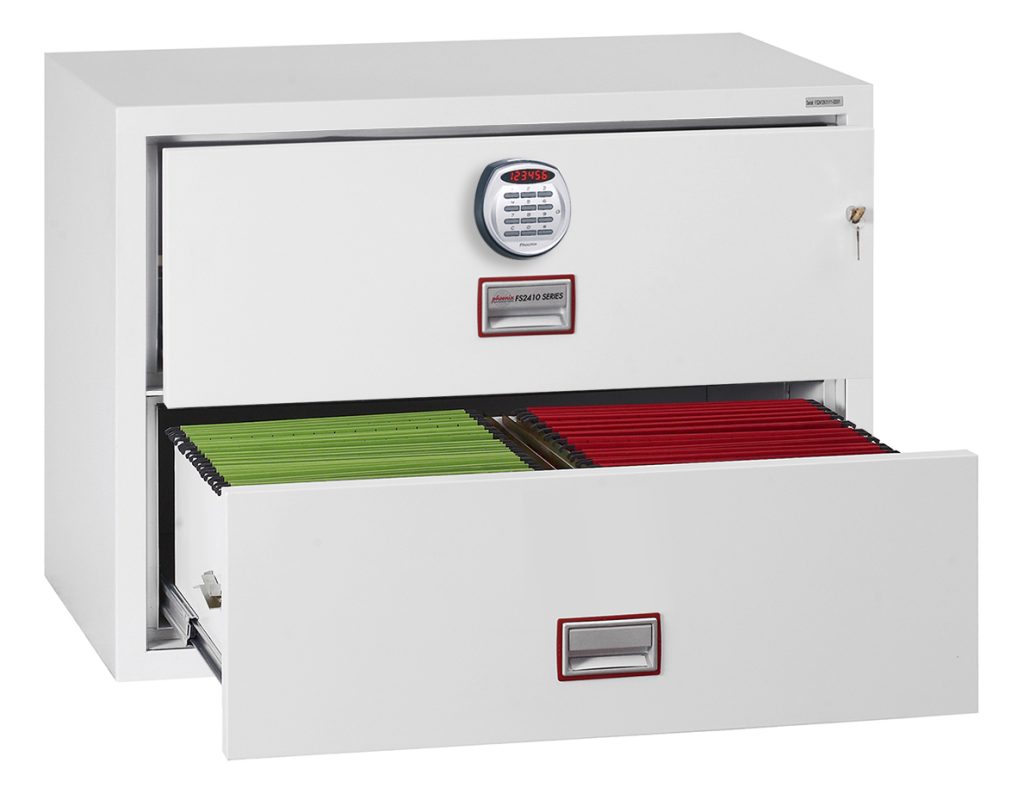 Phoenix Lateral Fire File FS2412 2 Drawer Filing Cabinet